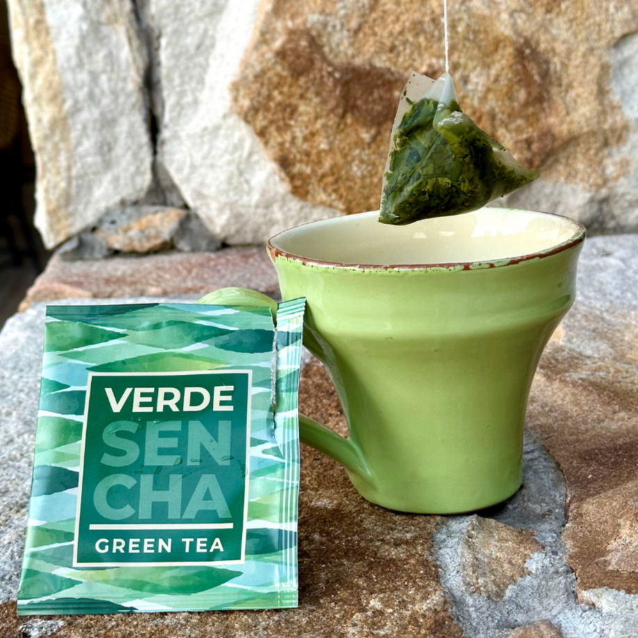 Verde Sencha - Té Verde Japonés 10 Pirámides — Inti Tea Profesional