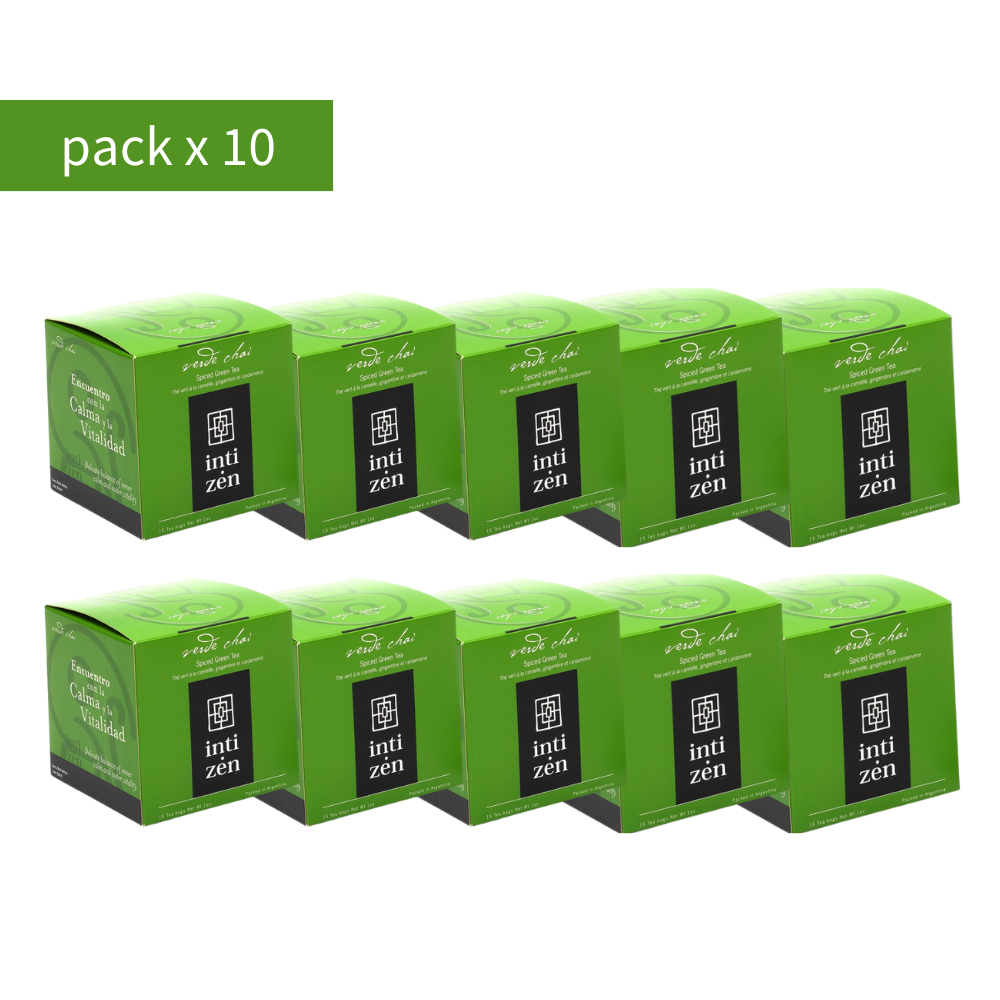 Verde Chai Pack x 10 — Inti Tea Profesional